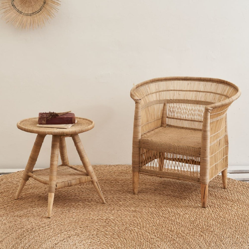 Round Side Table | Malawi Cane Interiors